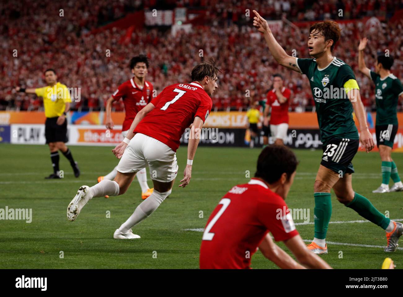 Saitama, Japan. 25th Aug, 2022. Kasper Junker (Reds) Football/Soccer ...