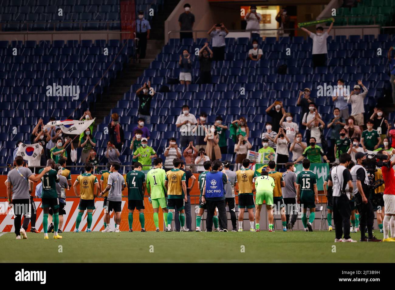 Saitama, Japan. 25th Aug, 2022. Jeonbuk Hyundai Motors FC team group ...