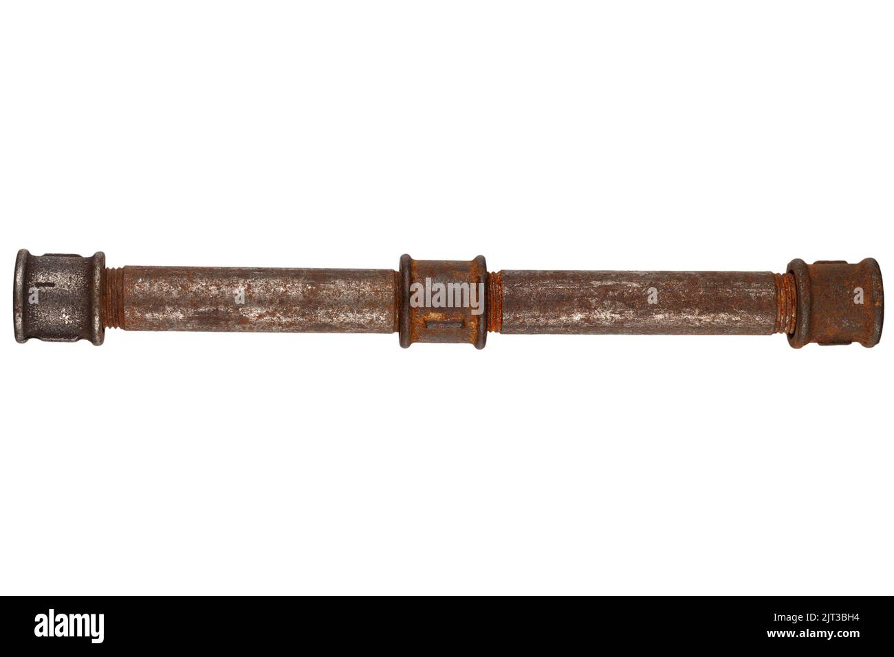 Old rusty valve pipes isolated on white Stock Photo - Alamy