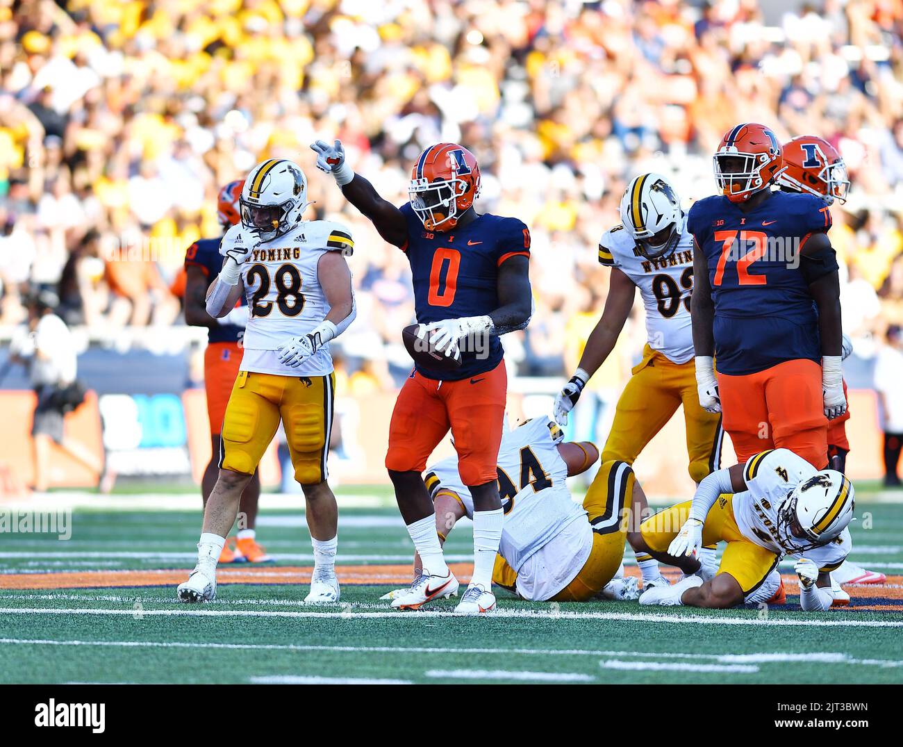 August 27, 2022: Illinois Fighting Illini running back Josh McCray (0 ...