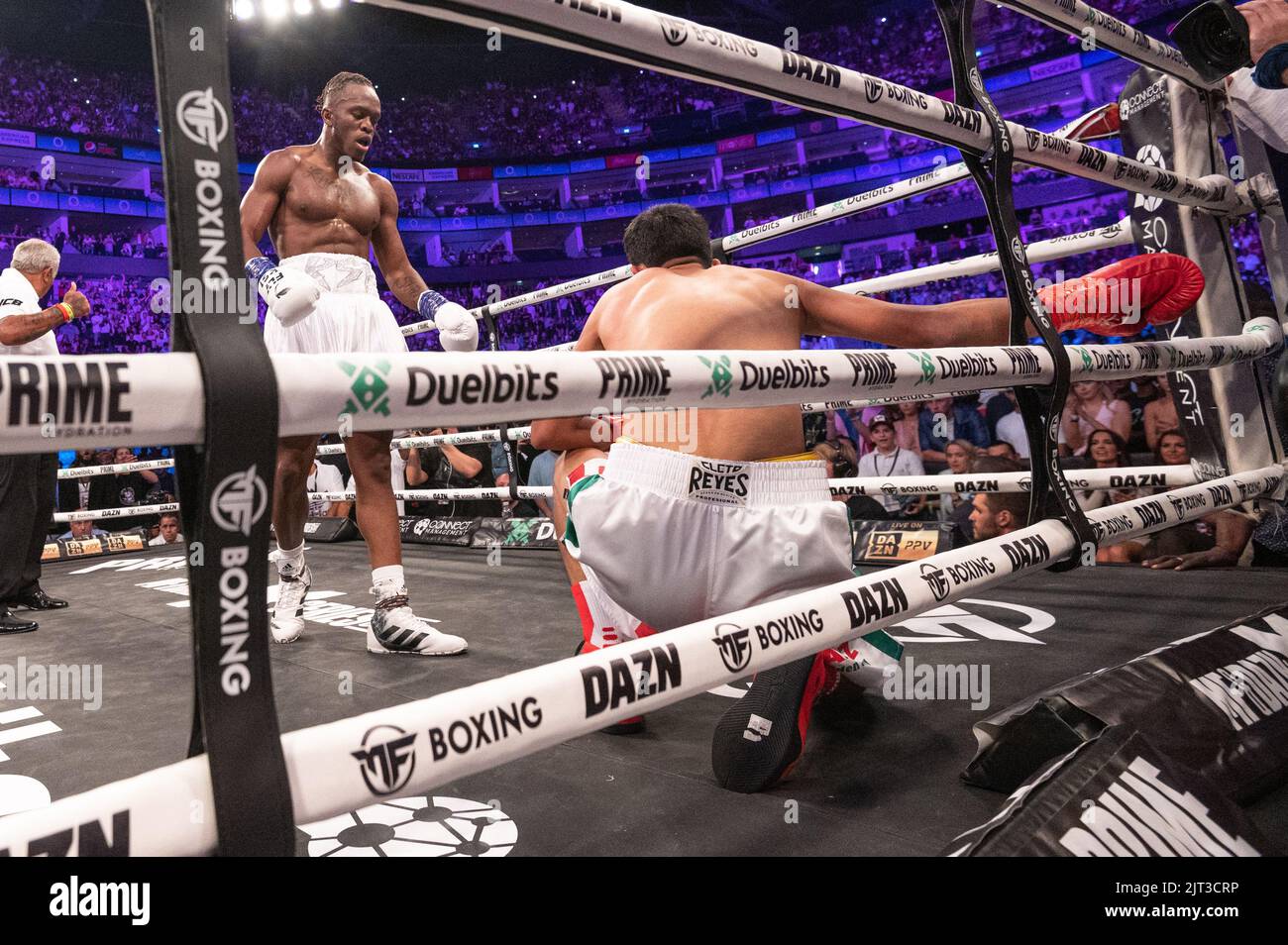 Youtube personality KSI of England and Luis Alcaraz Pineda of Mexico ...