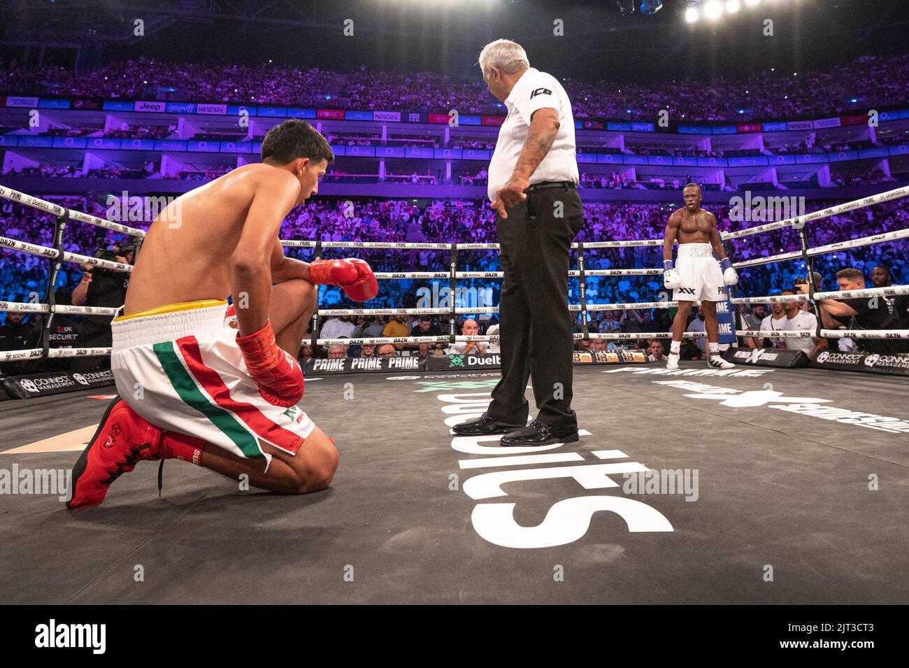 Youtube personality KSI of England and Luis Alcaraz Pineda of Mexico ...