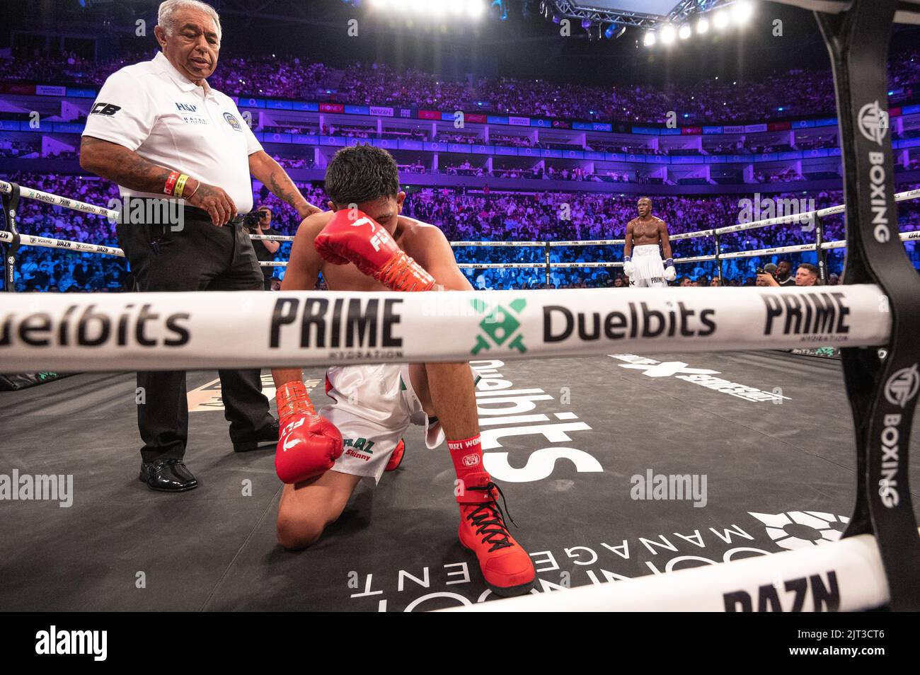 Youtube personality KSI of England and Luis Alcaraz Pineda of Mexico ...