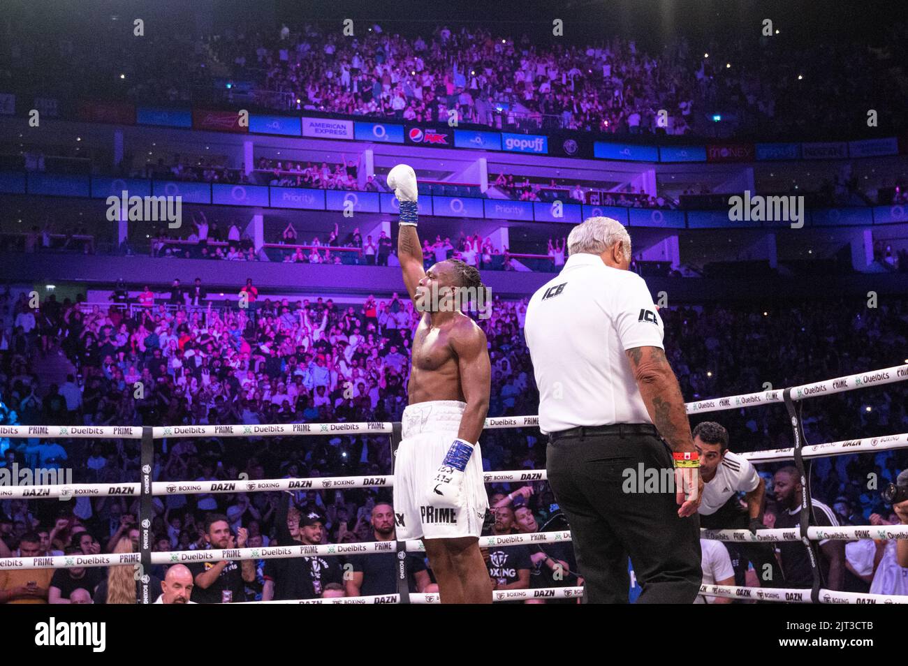 Youtube personality KSI of England and Luis Alcaraz Pineda of Mexico ...