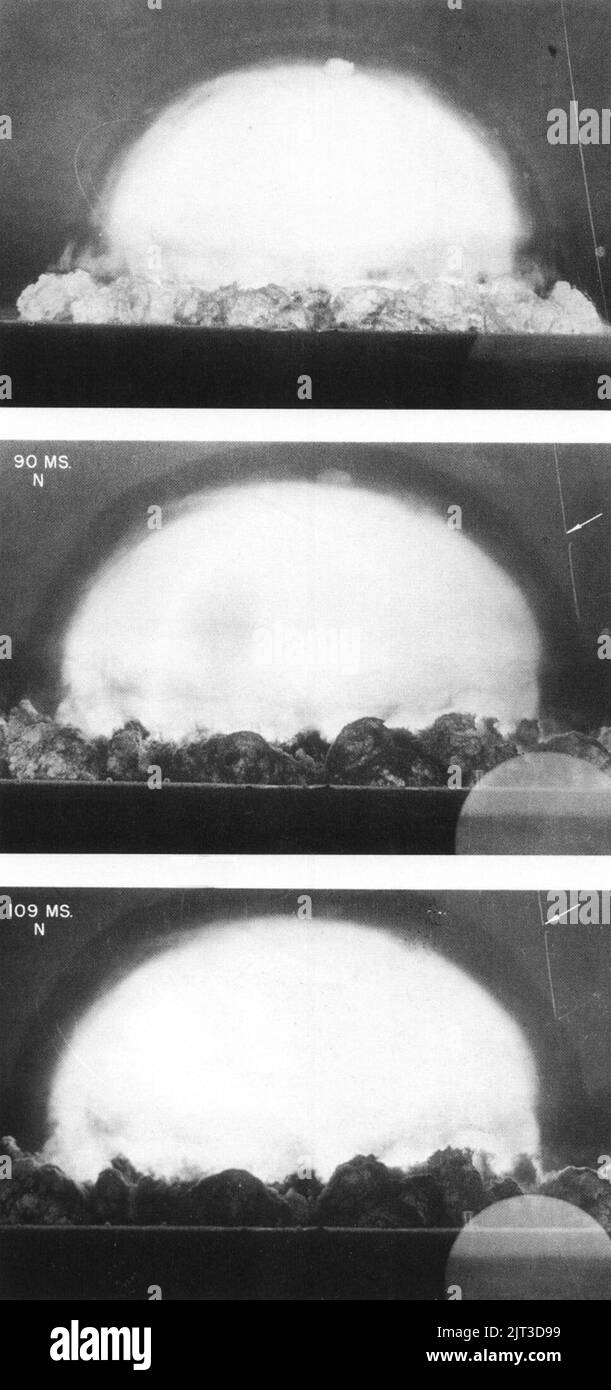 Trinity explosion film strip Stock Photo - Alamy