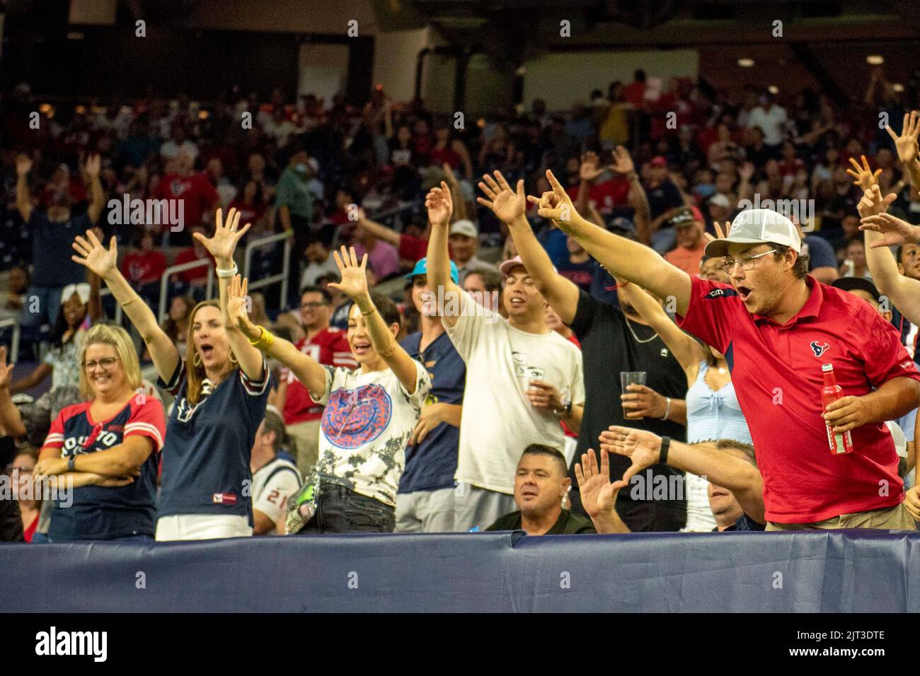 Houston Texans fans during the NFL game between the San Francisco 49ers ...