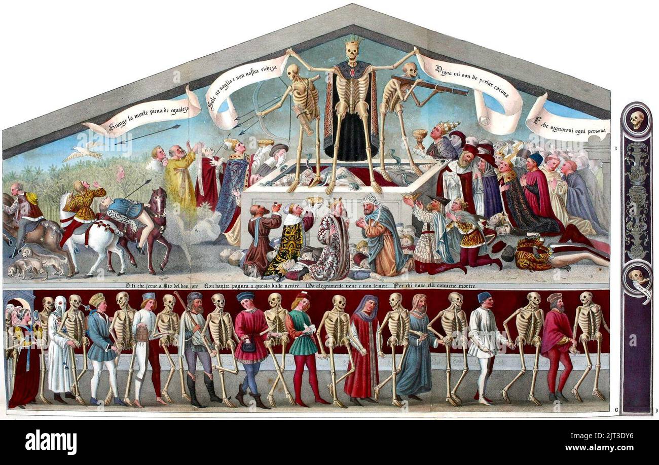 Trionfo e Danza della Morte 004 Stock Photo - Alamy