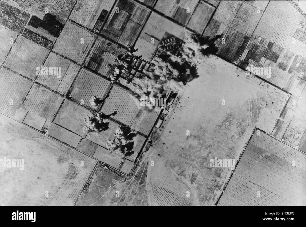 Tripoli airfield under attack1 1943 Stock Photo - Alamy