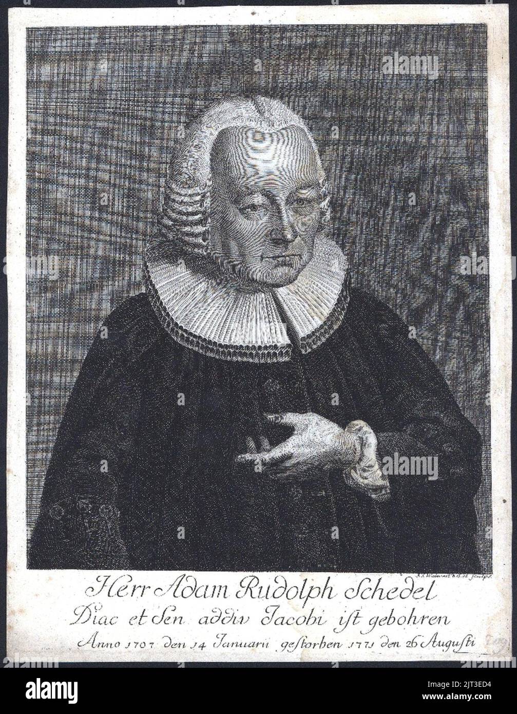 Tripota Adam Rudolf Schedel portraits 121 1 121 port 3634 p 900 Stock ...