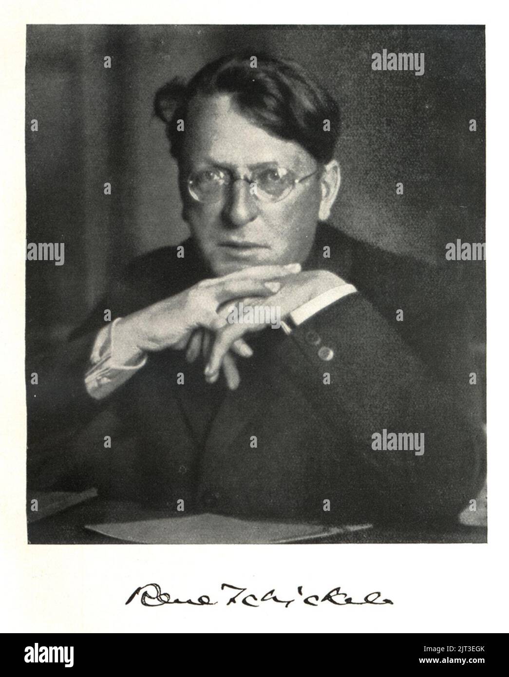 Tripota René Schickele portraits 385 2 385 1568 p 900 Stock Photo - Alamy