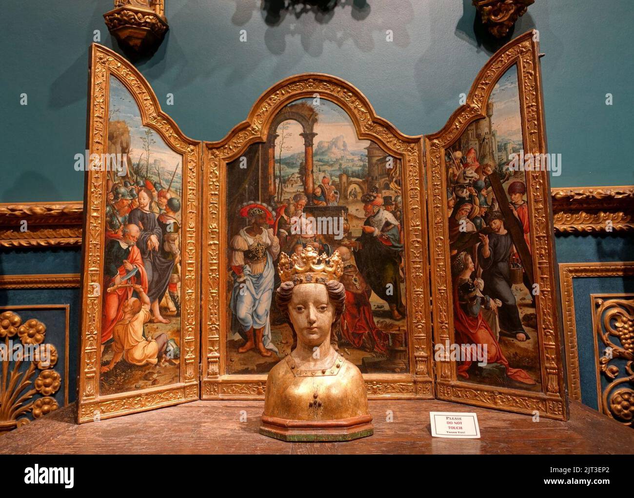 Triptych by the circle of Pieter Coecke van Aelst the elder, 1520s Stock Photo - Alamy