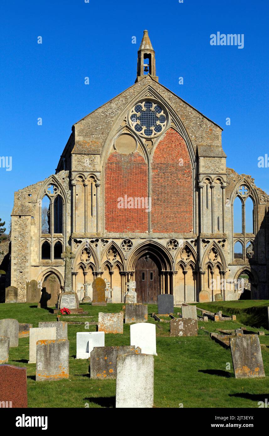 Binham Priory, Benedictine, medieval, church and monastic ruins, Binham ...