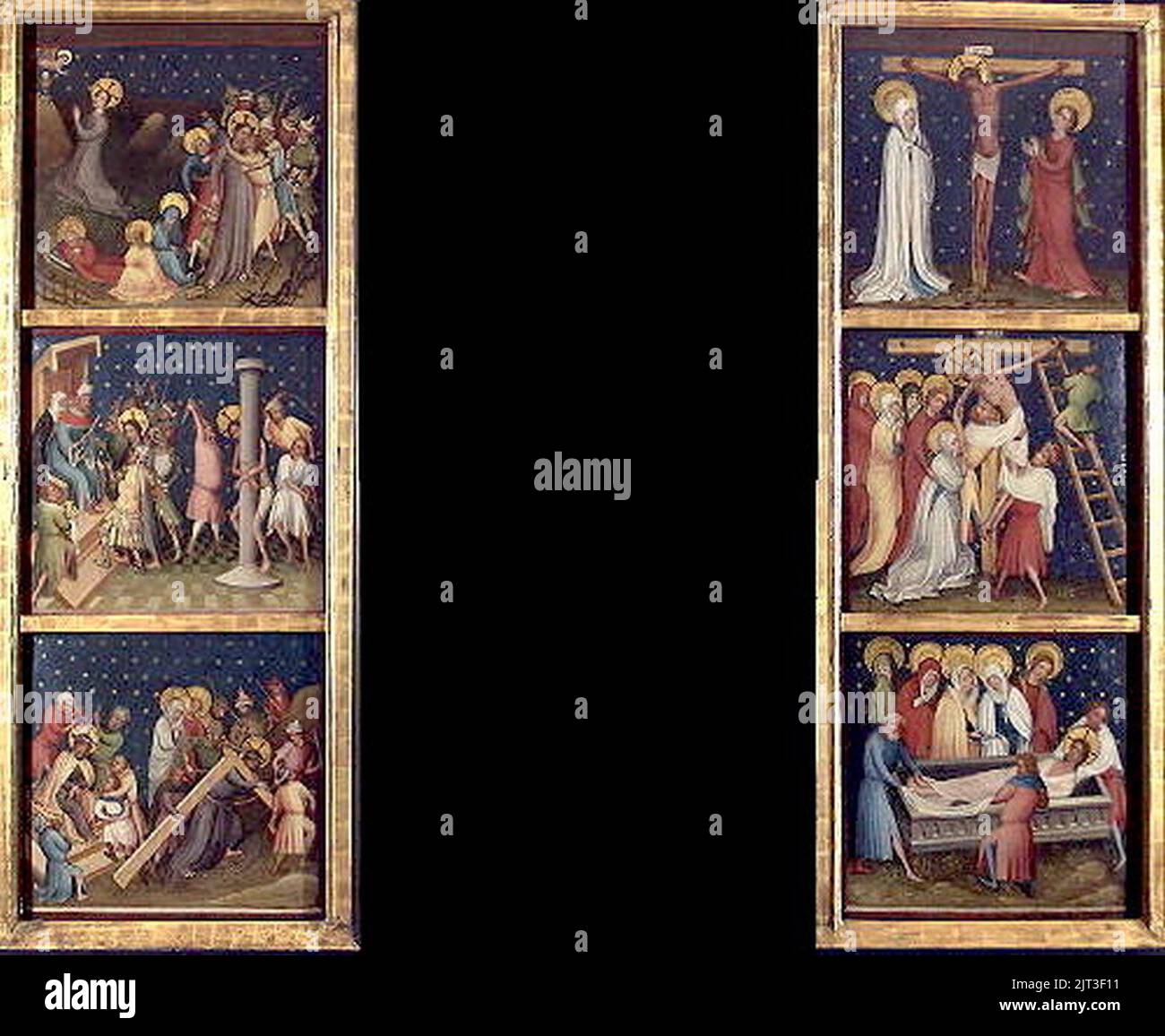 Triptyque de la Petite Passion - Intérieur des volets Stock Photo - Alamy