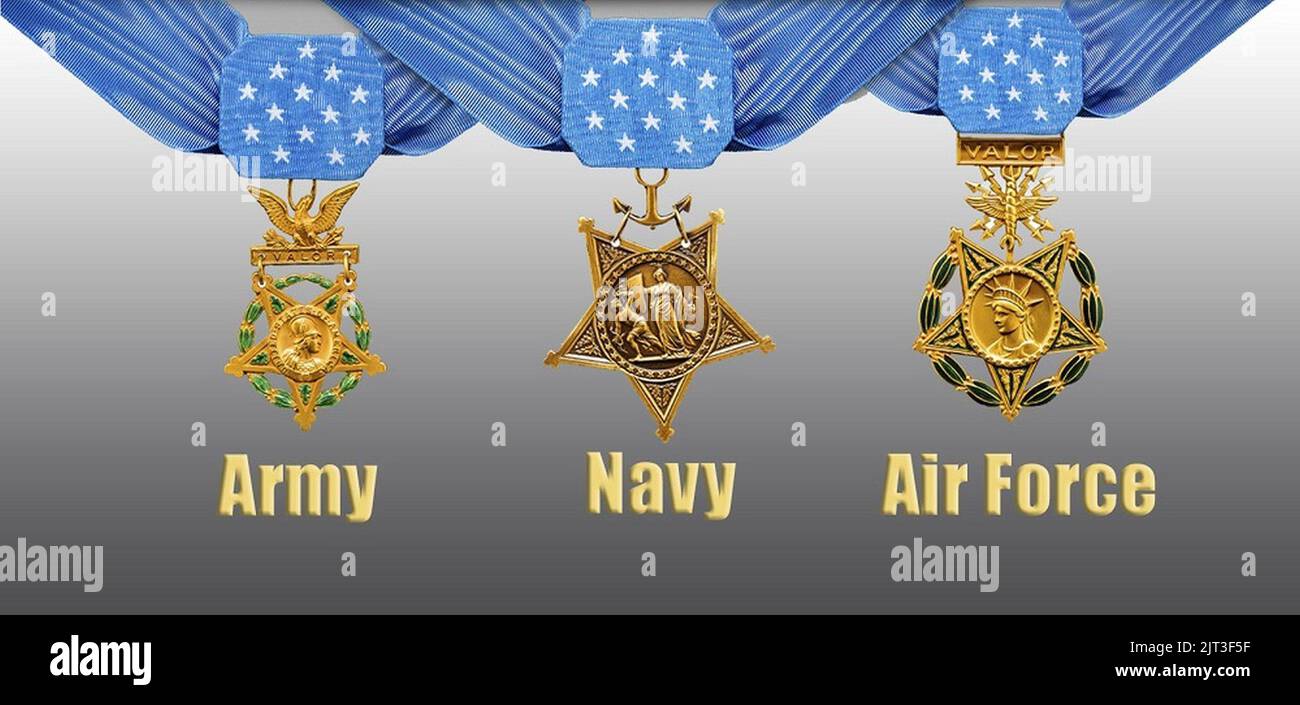 Tri-service medal of honor Stock Photo - Alamy