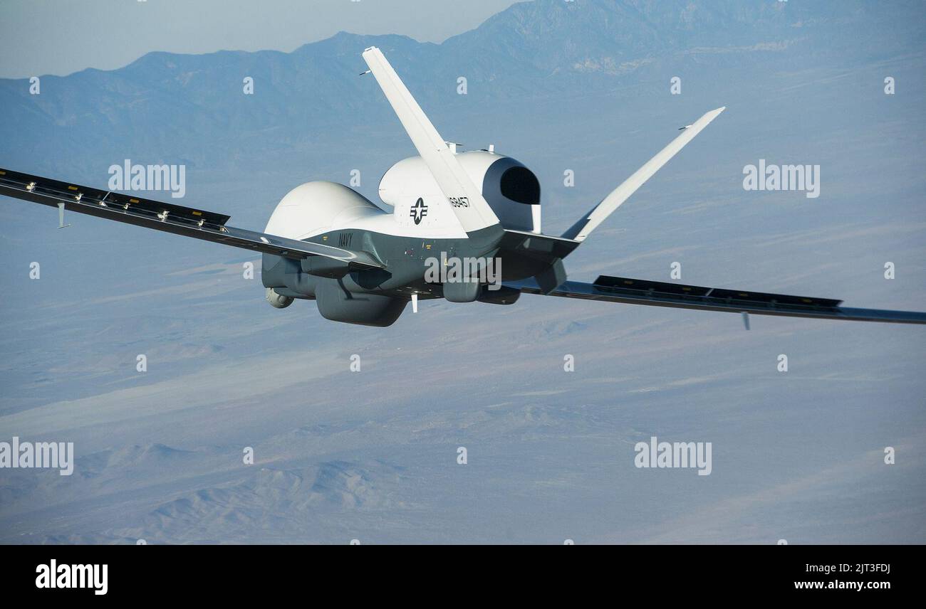 Triton completes first flight. (8792309629 Stock Photo - Alamy