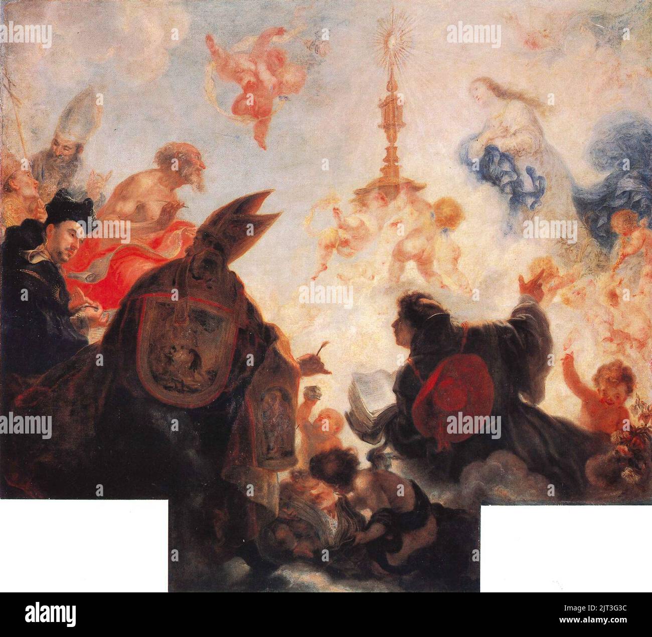 Triunfo del Sacramento - Francisco de Herrera el Mozo Stock Photo - Alamy