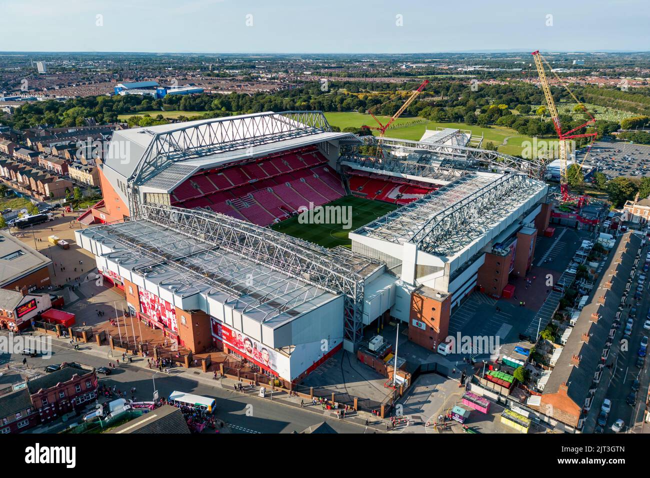 Liverpool, UK. 27th Aug, 2022. A general view (GV) of Goodison Park and ...
