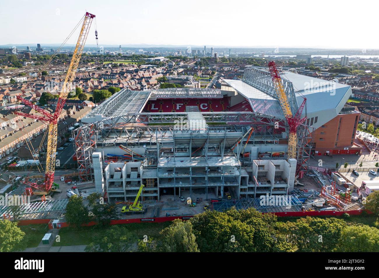 Anfield road view hi-res stock photography and images - Alamy
