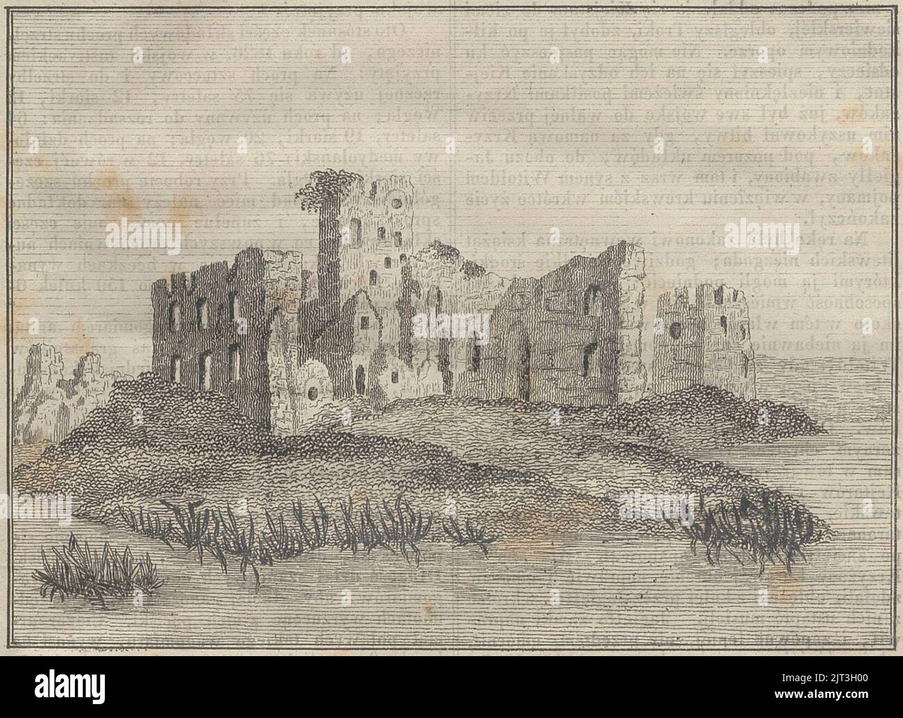 Trocki zamak. Троцкі замак (1840 Stock Photo - Alamy