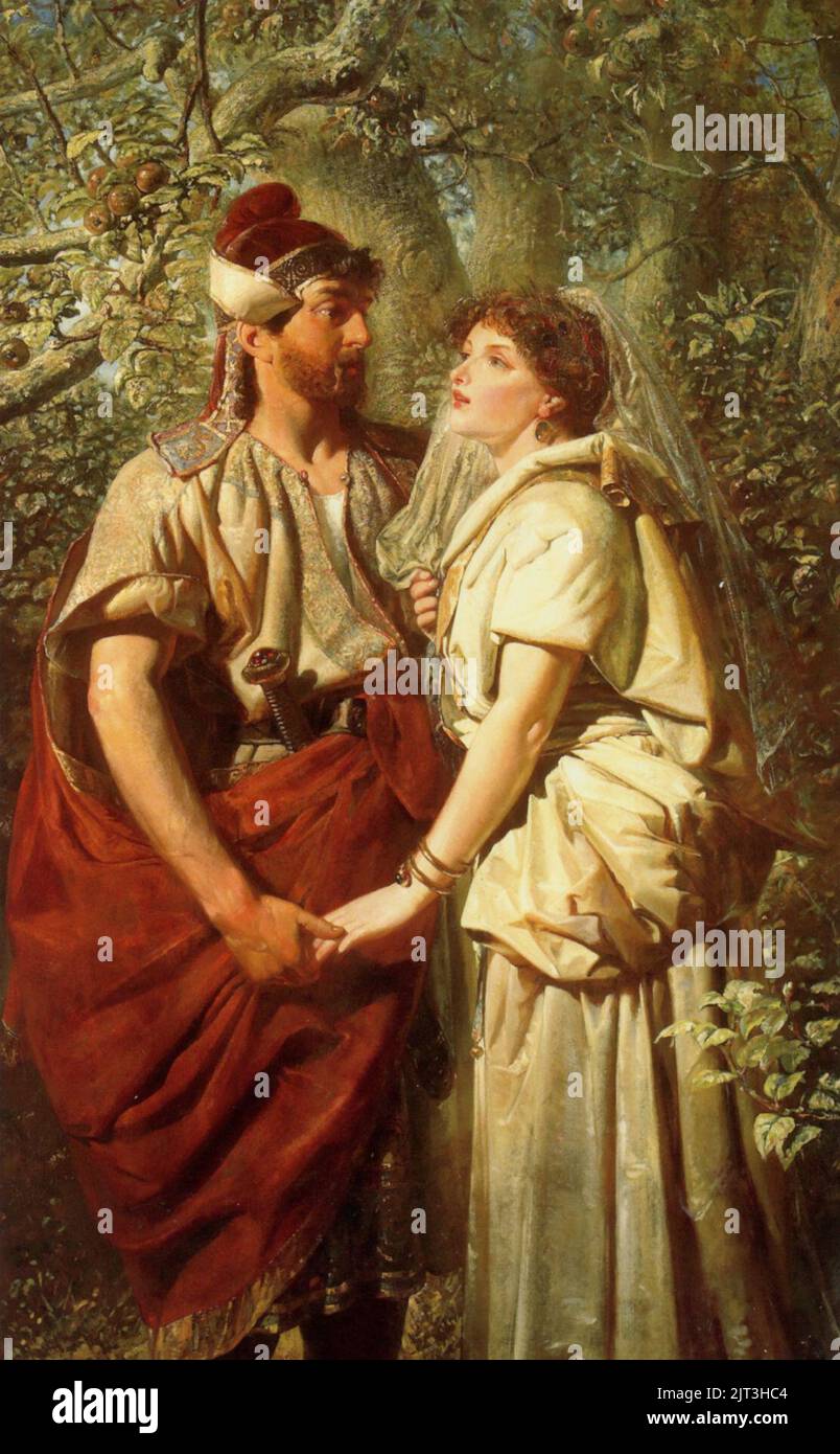 Troilus and Cressida in the Garden of Pandarus Stock Photo - Alamy