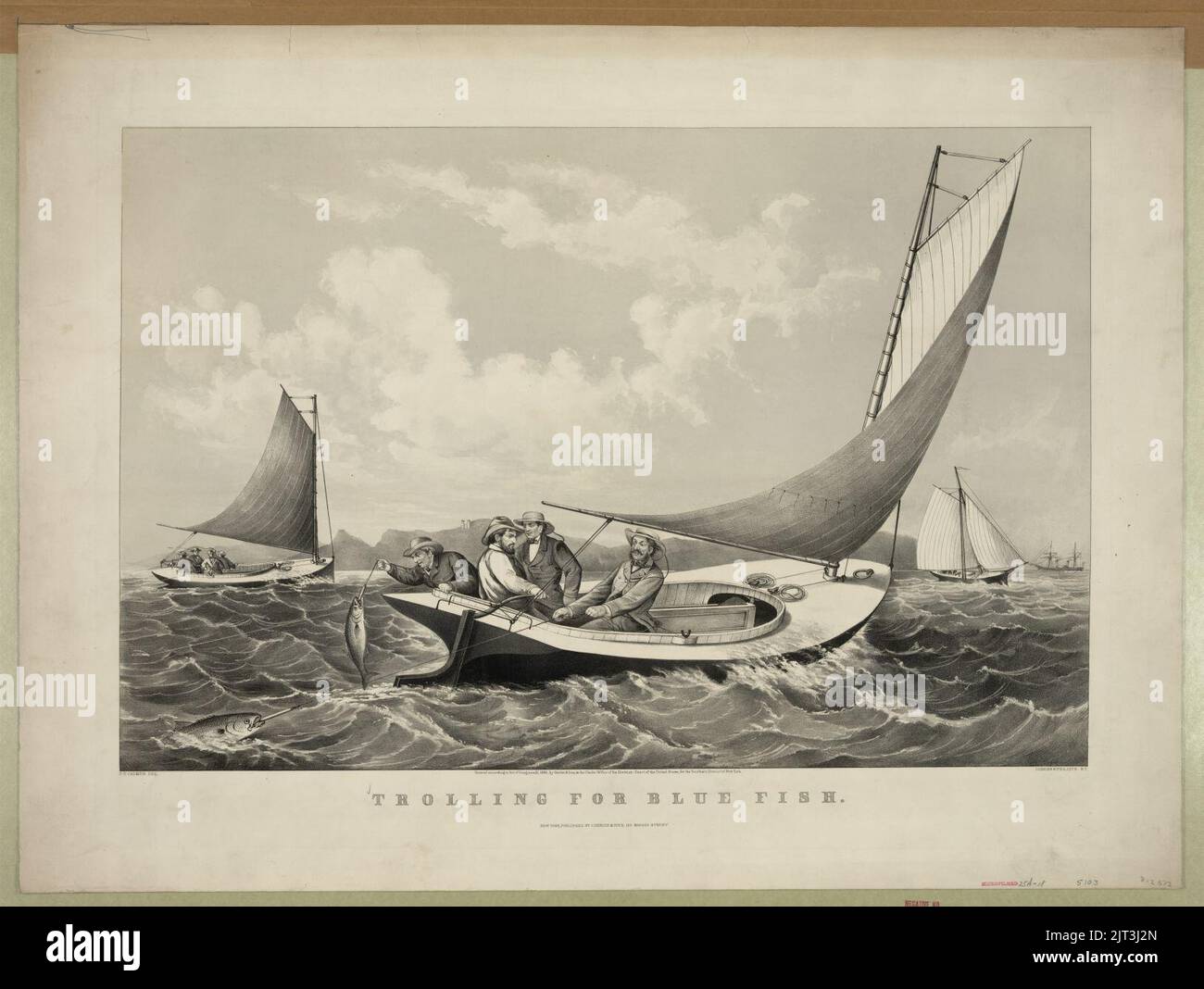 Trolling for blue fish - F.F. Palmer del. ; Currier & Ives, lith. N.Y ...