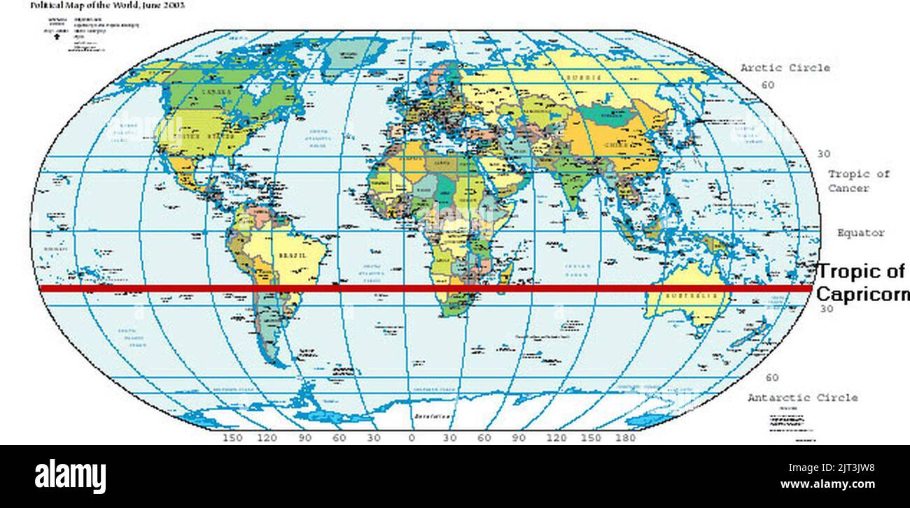 TROPIC OF CAPRICORN021106 Stock Photo - Alamy