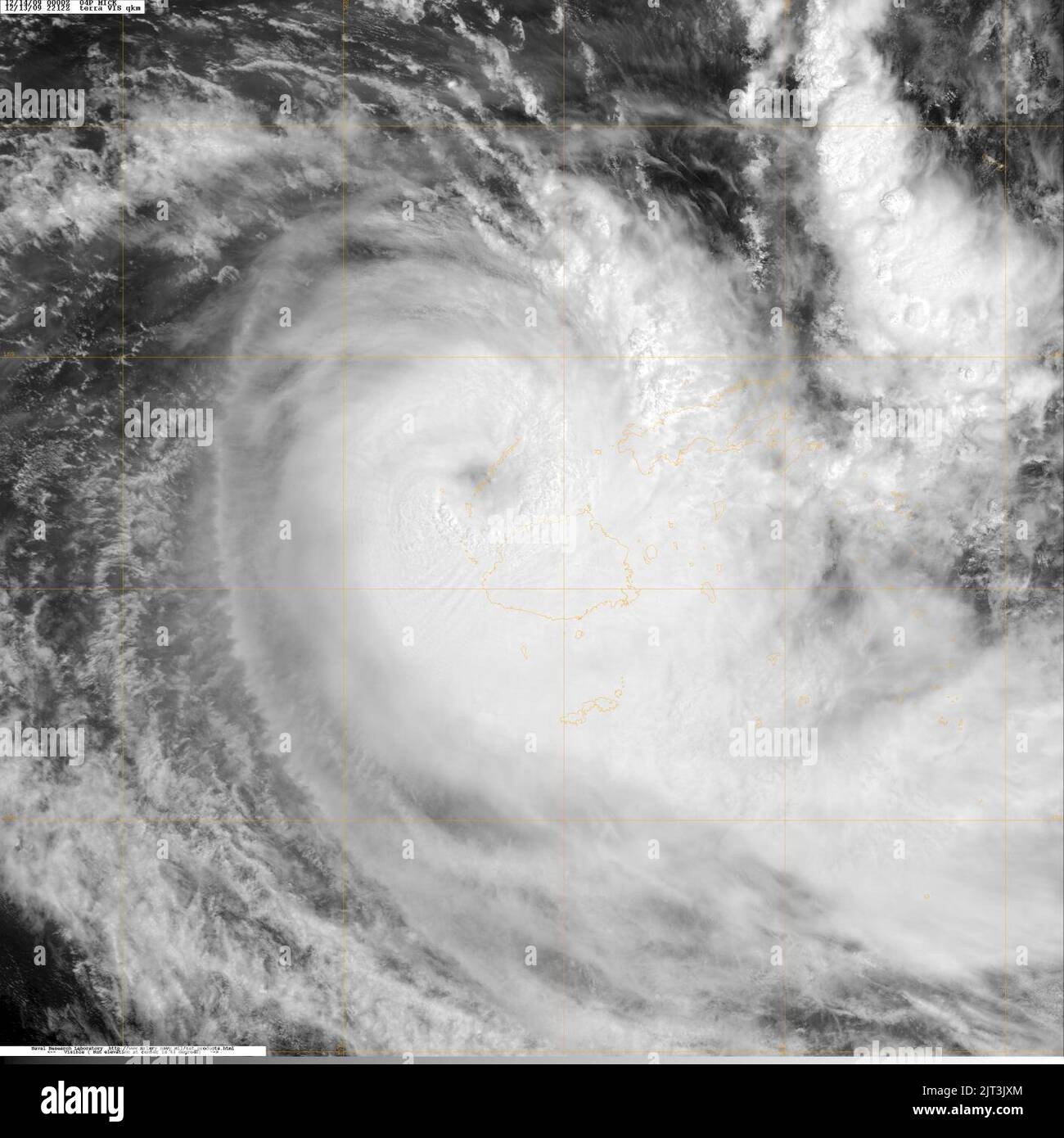 Tropical Cyclone Mick at peak intensity Stock Photo - Alamy