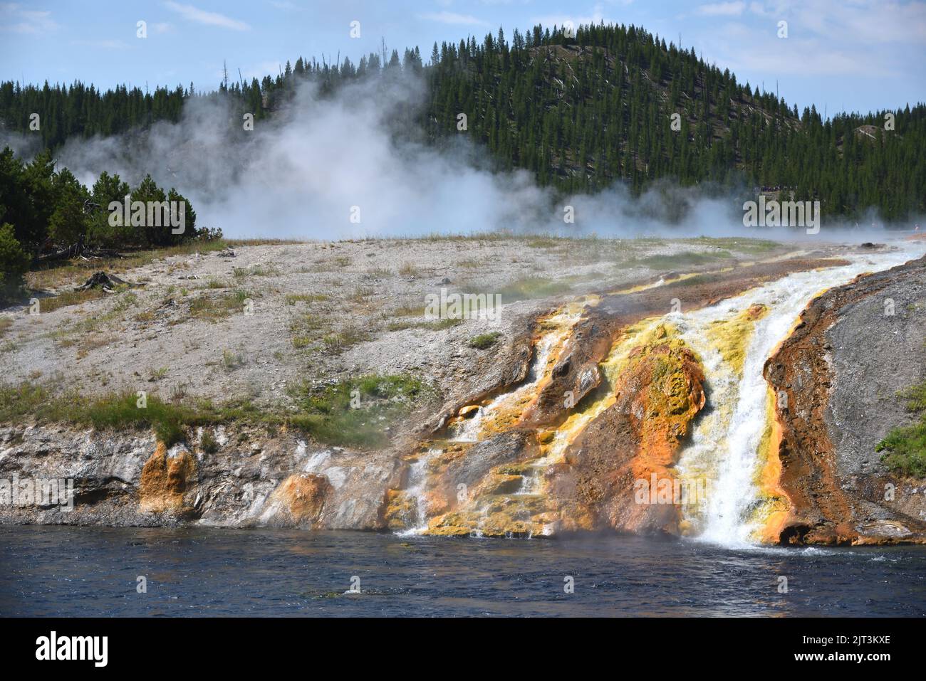 Yellowstone National Park springs Stock Photo - Alamy