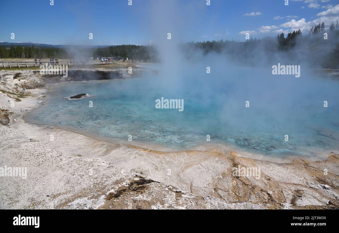 Yellowstone National Park springs Stock Photo - Alamy