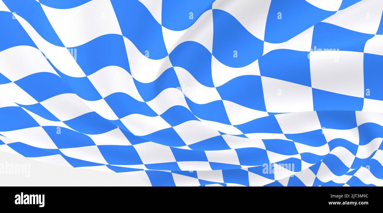 A 3d render design of the Bavarian flag background Stock Photo - Alamy