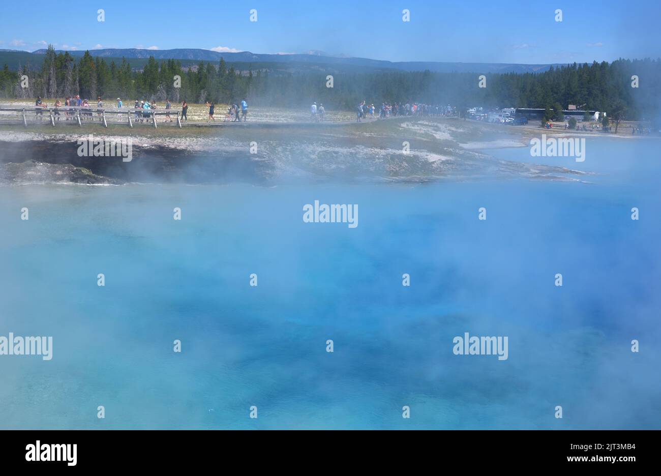 Yellowstone National Park springs Stock Photo - Alamy