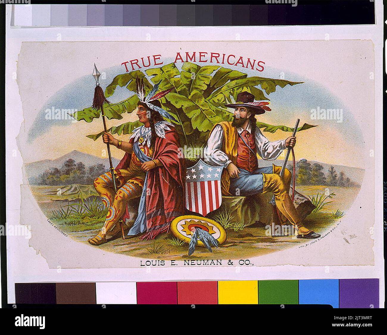 True Americans - lith. by Louis E. Neuman & Co., N.Y Stock Photo - Alamy