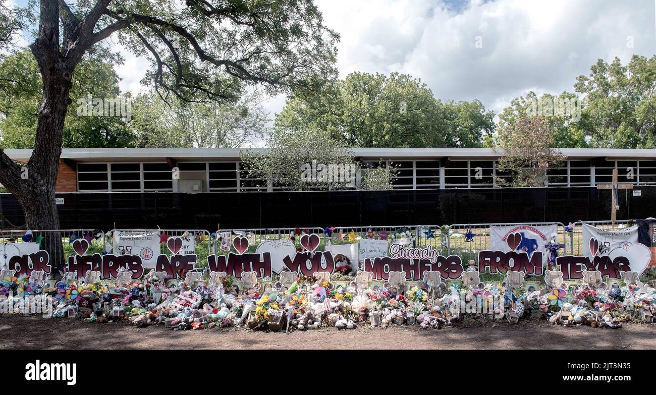 Uvalde, Texas, USA. 27th Aug, 2022. On May 24, 2022, a gunman with an ...