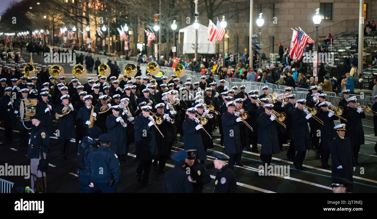 Trump Inaugural Parade Eric Brown U.S. Navy 07 Stock Photo - Alamy
