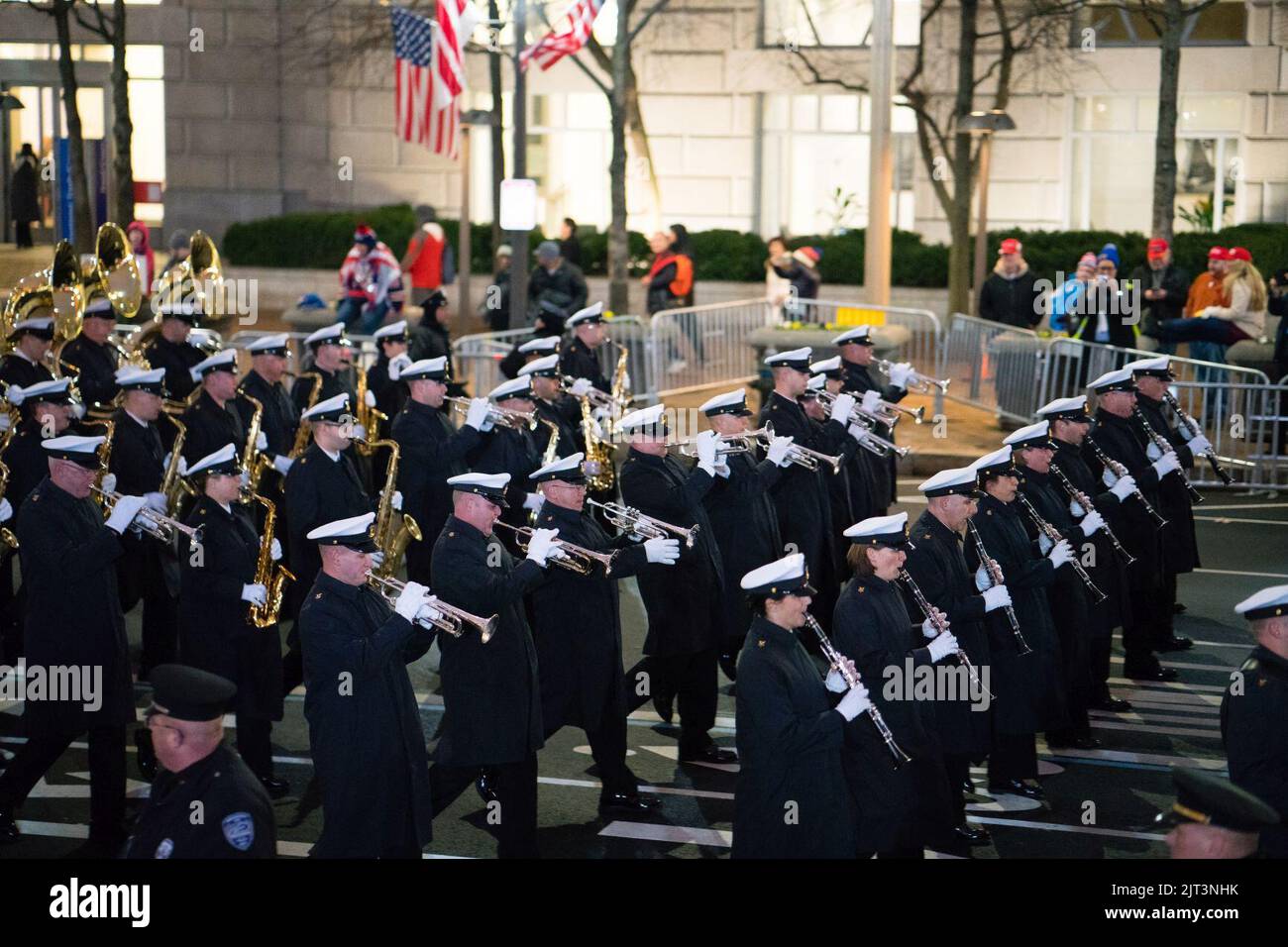 Trump Inaugural Parade Eric Brown U.S. Navy 10 Stock Photo - Alamy