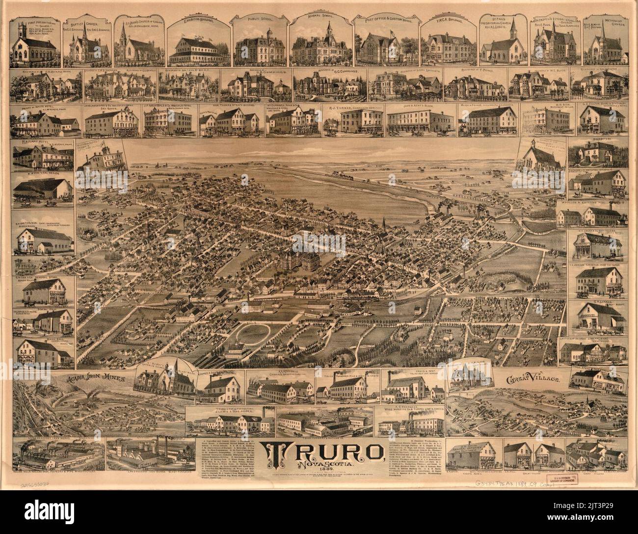 Truro, Nova Scotia, 1889 Stock Photo - Alamy