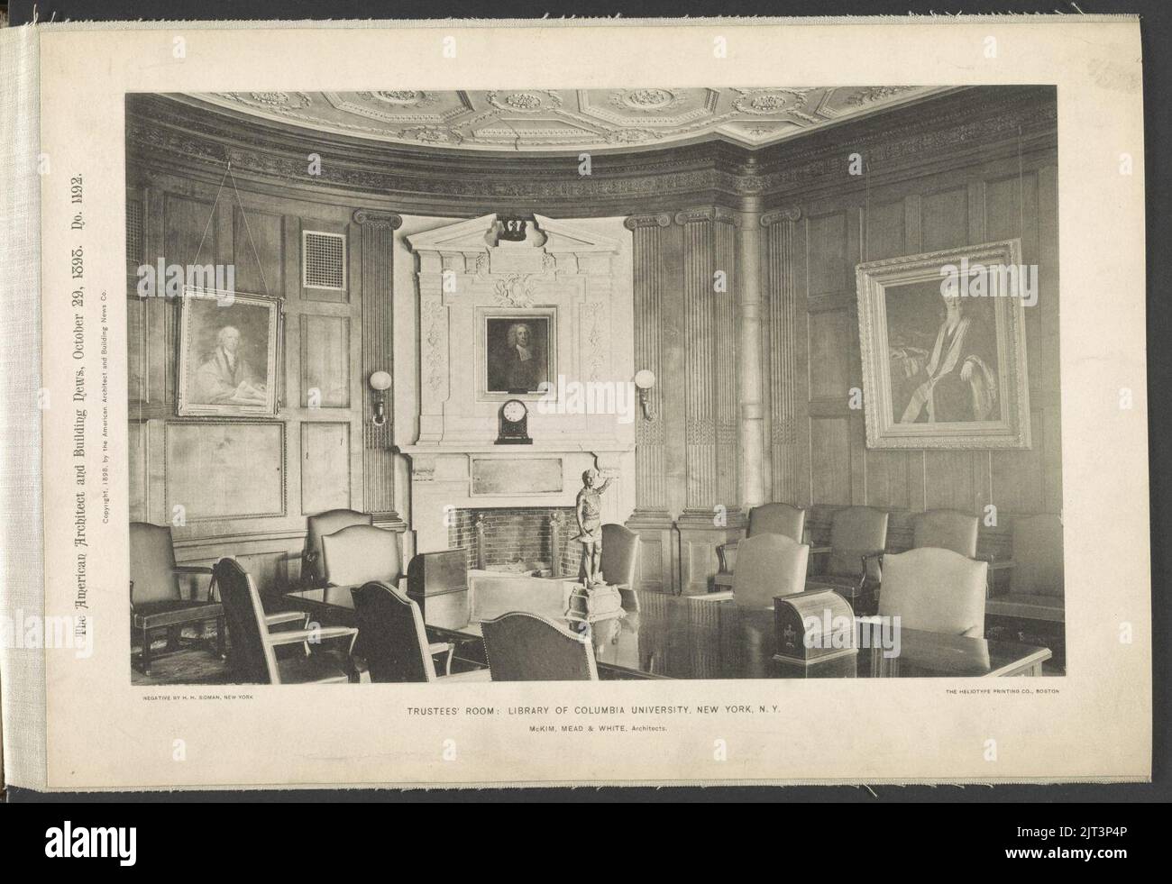 Trustees room - library of Columbia University, New York, N.Y. McKim ...