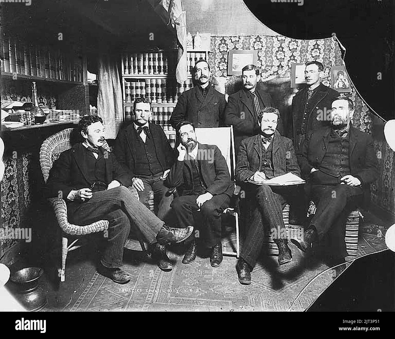 Trustees of Council, Alaska Volunteer Fire Department, circa 1907 (AL ...