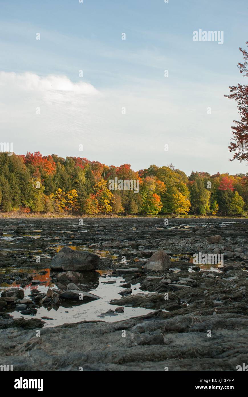 Fall in Drummond park, Quebec, Canada Stock Photo - Alamy