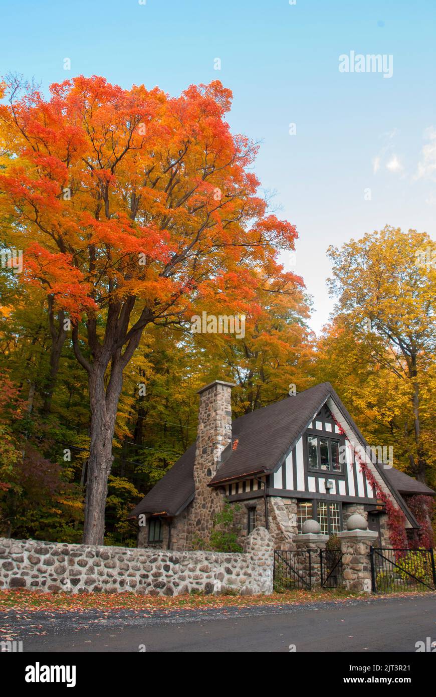 Fall foliage Mont-Saint-Bruno, Quebec, Canada Stock Photo - Alamy