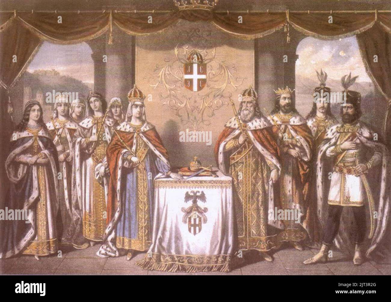 Tsar Lazar and his family Stock Photo - Alamy