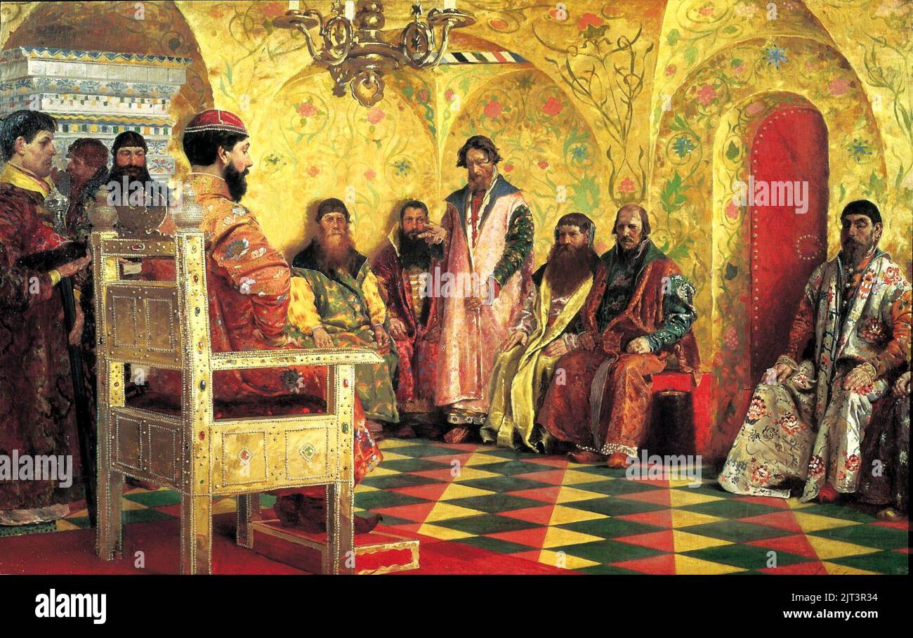 Tsar boyar duma Stock Photo - Alamy