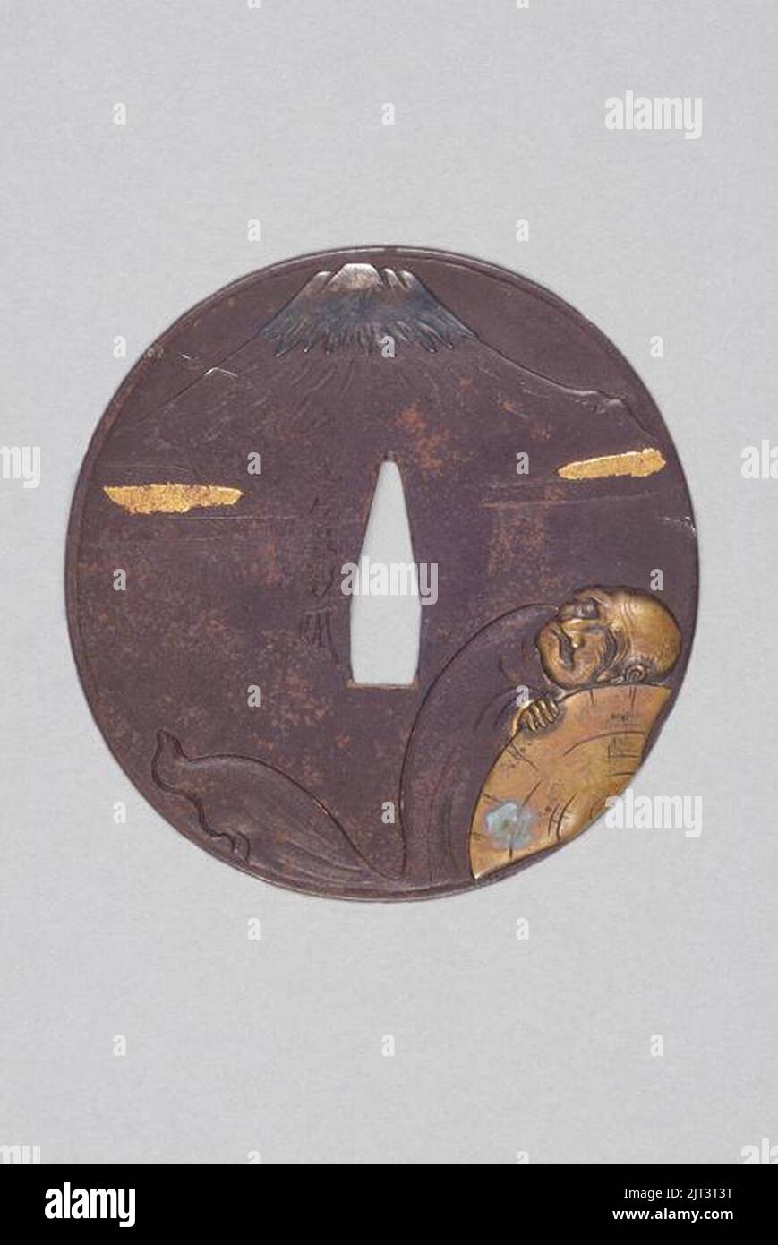 Tsuba- Japanese Sword Guard - ABDMS024836 Stock Photo - Alamy