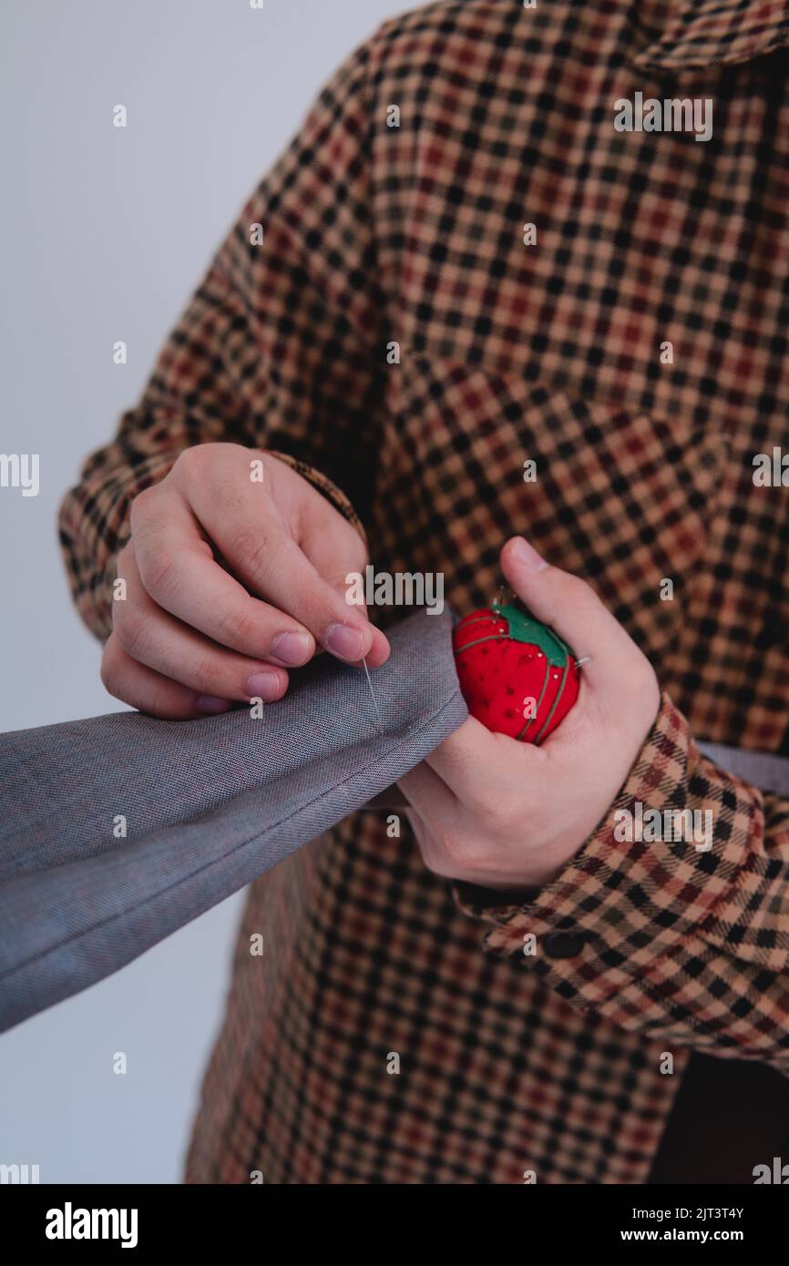 Man designer cut clothing pattern hi-res stock photography and images ...