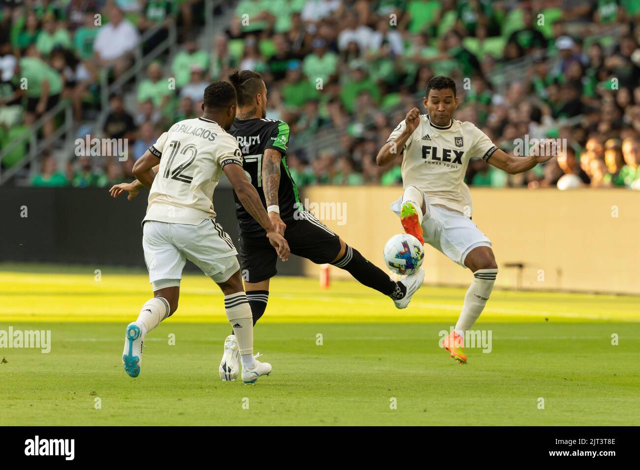 AUSTIN, TX - AUGUST 26: Los Angeles FC defender Eddie Segura (4 ...