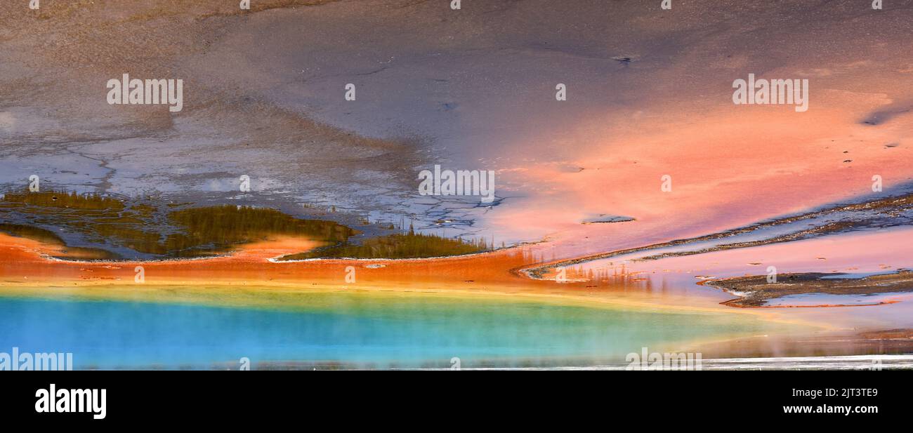 Yellowstone National Park Grand Prismatic Spring Stock Photo - Alamy