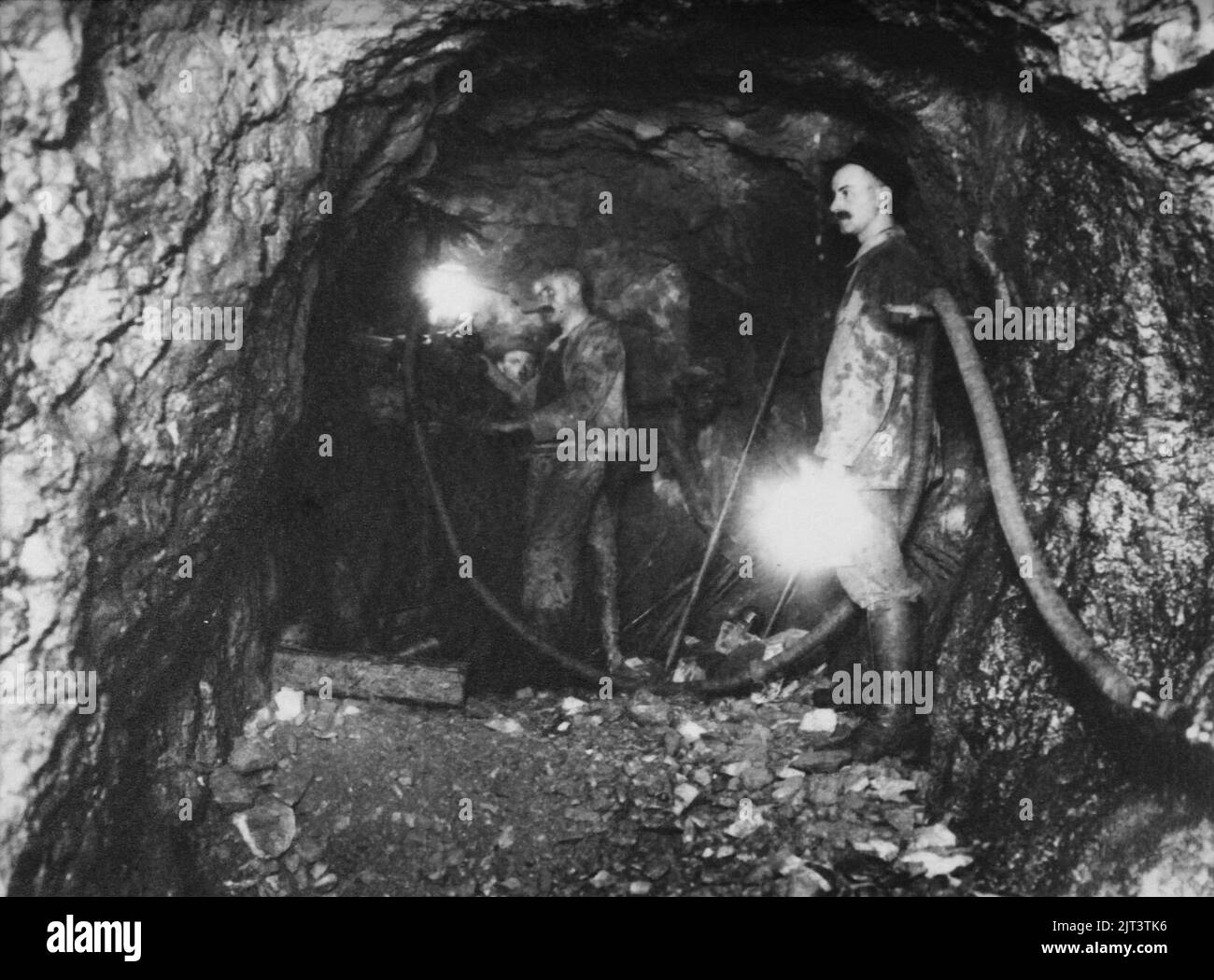 Tsumeb Stollenvortrieb mit Presslufthammer Stock Photo - Alamy