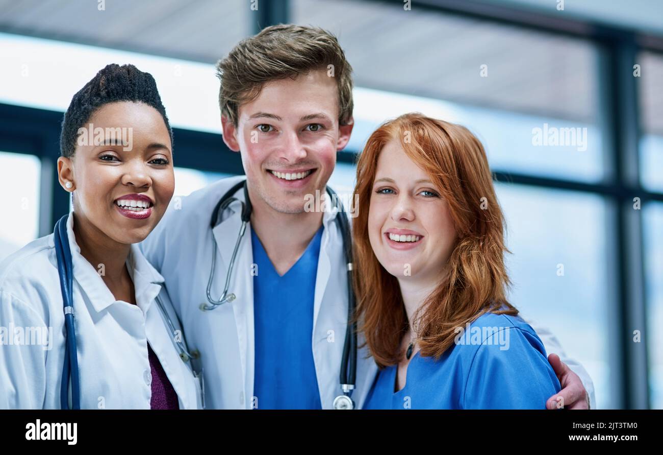 Their confidence inspires their patients confidence. Portrait of a team ...