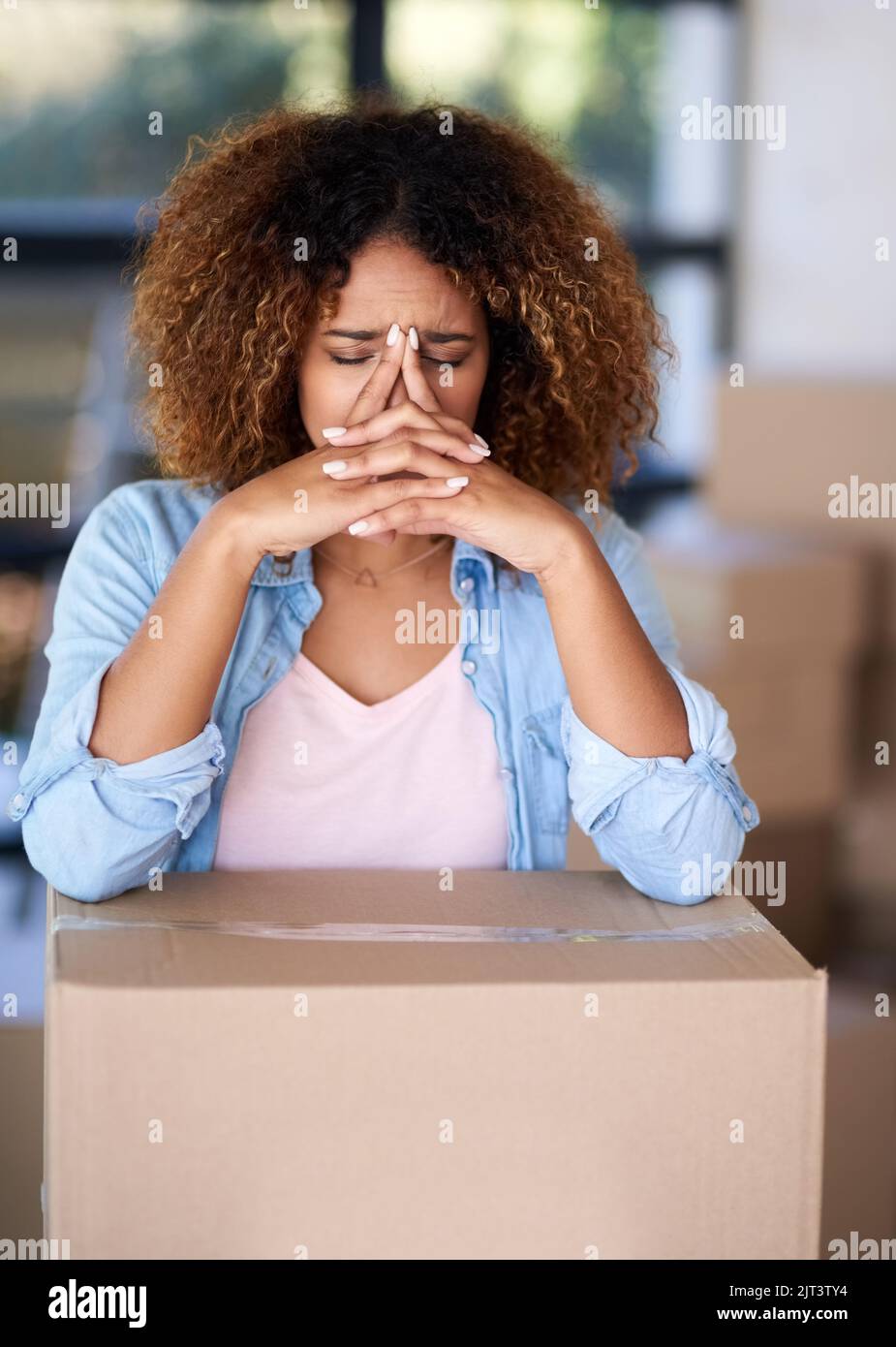 When the dream house becomes a debt nightmare. a young woman looking ...