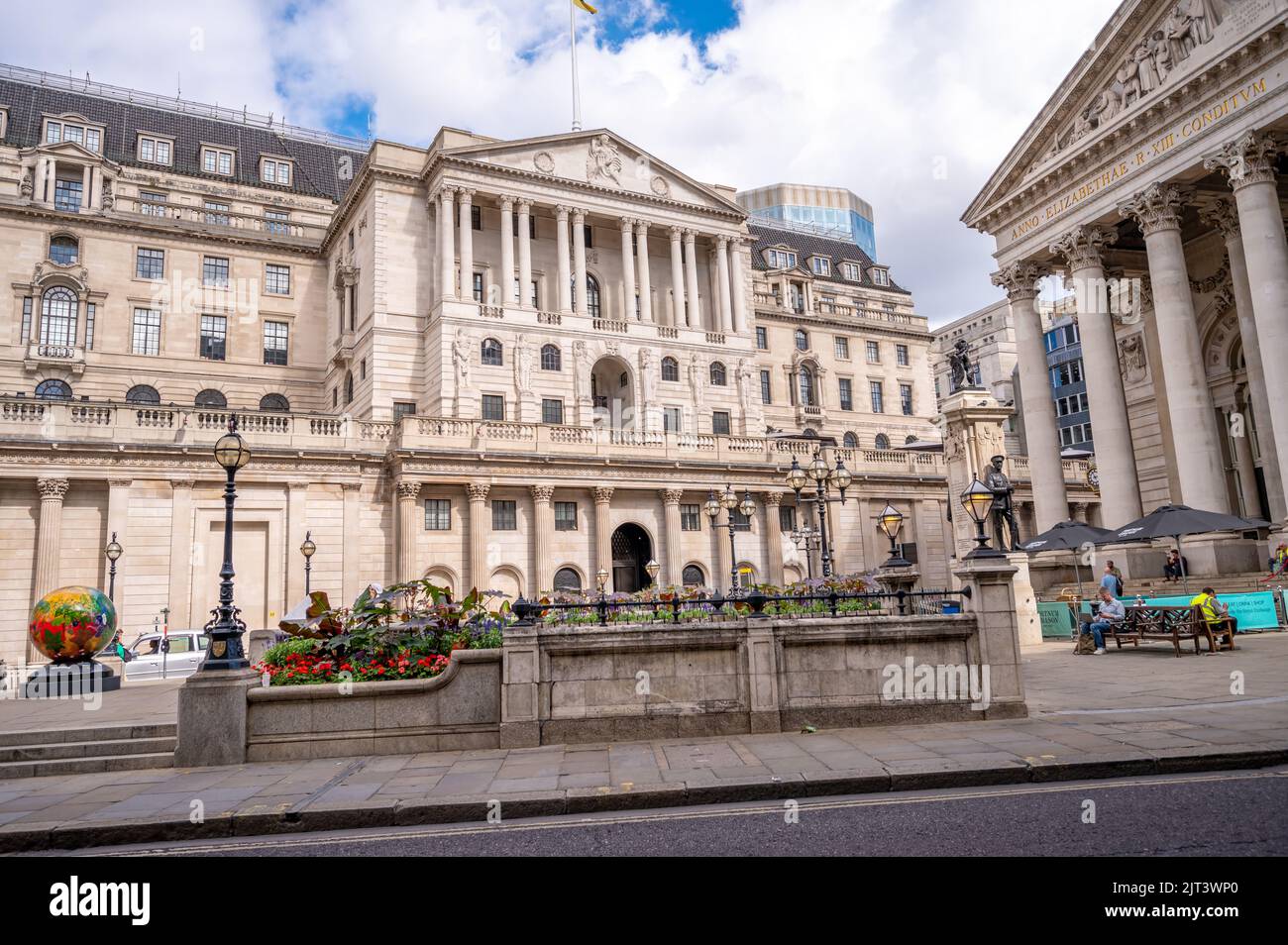 London, UK - August 25, 2022: Bank of England a building at Bank ...